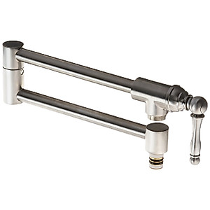 Franke PF3380 Farm House Kitchen Faucet Series Wall-Mounted Pot Filler, Satin Nickel