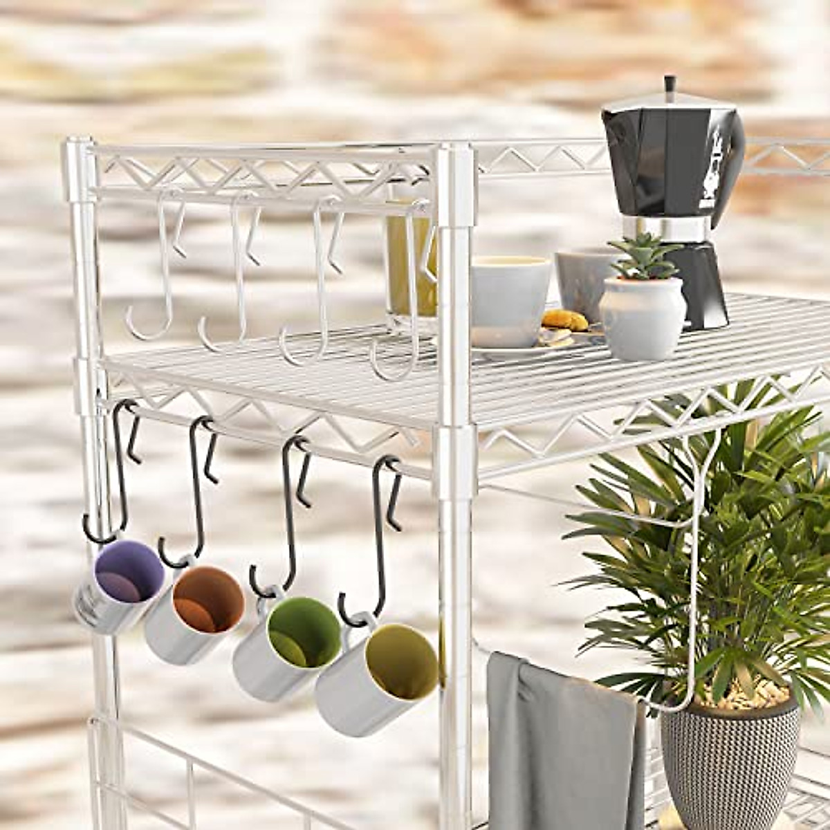 owosald Metal Pot Hanger Stainless Steel s Hook,Used to Hang and Organize Kitchen cookware, (4“ Steel, 20)