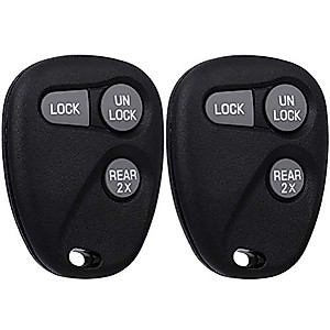 OCPTY 2 pcs Flip Key Entry Remote uncut Key Fob Transmitter Replacement for 97-02 for Chevy for GMC for Oldsmobile Express Sonoma for Astro for Suburban for Tahoe Yukon Jimmy Savana Bravada ABO1502T