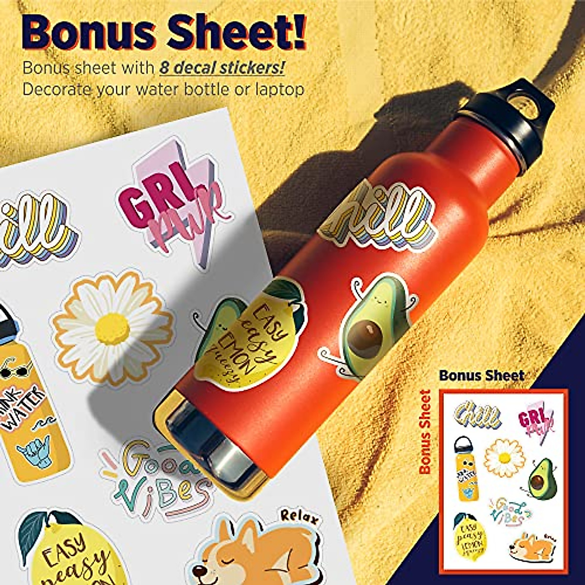 Oriday Daily Planner sticker pack 1,050+ Cute stickers (14 productivity sheets) -Bullet Journal Stickers & Seasonal, Holidays, Budget, Scrapbooking Supplies, Calendar, Payday, Agenda, Note Stickers