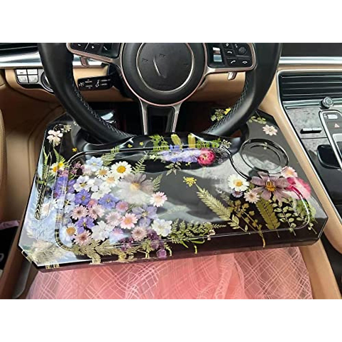 Car Steering Wheel Tray Resin Mold, Car Tray Mold, Car Tray Desk Resin Molds for Travel Table Car Food Eating/Laptop Steering Wheel Desk