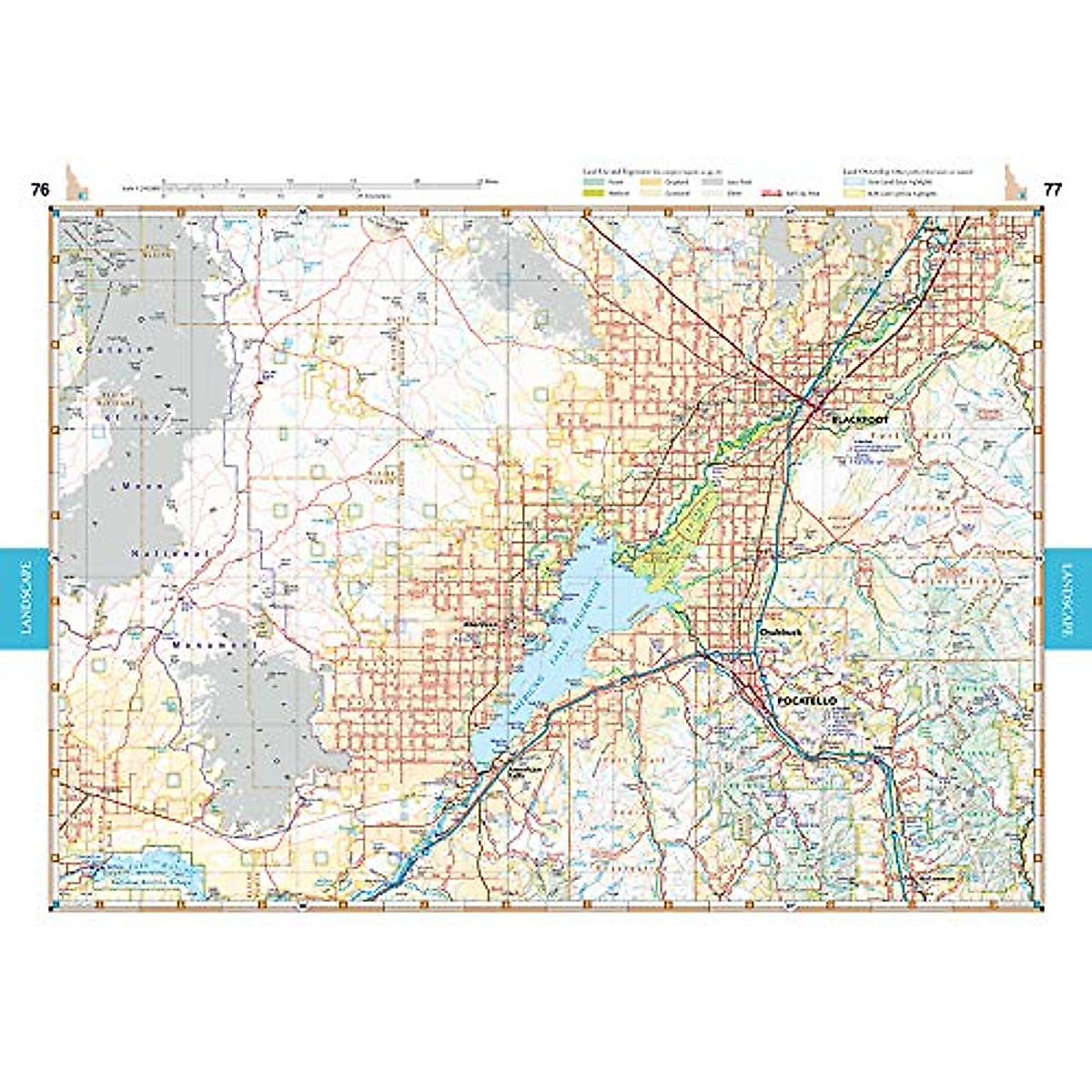 Idaho Road & Recreation Atlas - 7th Edition, 2022 (Benchmark Road & Recreation Atlases)