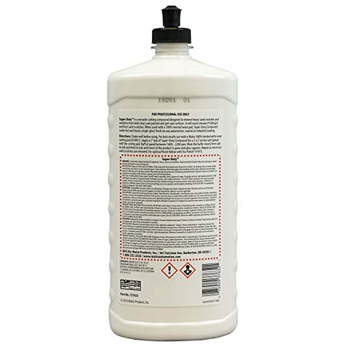 Malco Super Duty Heavy Cut Compound - Professional Cutting, Polishing and Finishing Compound / For Auto Paint Correction, Detailing and Buffing / 32 oz. (127632)