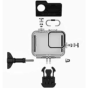 FitStill 60M Waterproof Case for Go Pro Hero 8 Black, Protective Underwater Dive Housing Shell with Bracket Accessories for Go Pro Hero8 Action Camera