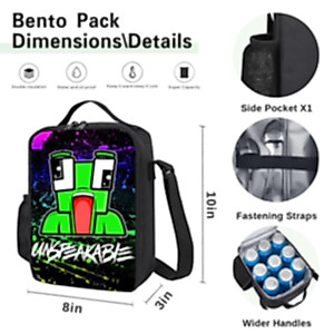 UZIAH 3Pcs Anime Backpack Set Cartoon Backpack Set 17 Inch with Lunch Bag Pencil Case Book Bag Backpack