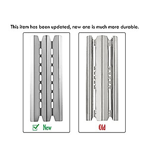 YIHAM KS741 Grill Parts for Broil King Baron 9221-64 9215-54 320 420 440 Huntington Rebel 6123-64 6120-64 6023-89 6139-84 6825-84 6020-54/64 Broil-Mate 15 7/8 inch Heat Shield Plate Replacement