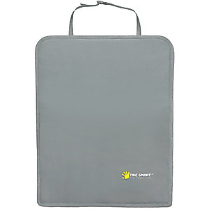 TIKE SMART Luxury Clean-Edge Kick Mat - Seat Back Protector and Seat Cover with Invisible Strap and Stiff Edging (1 Mat)