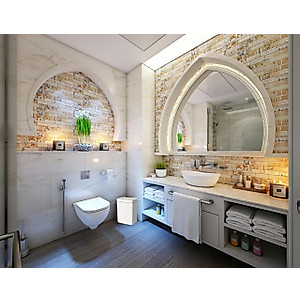 PDKLGDTK Kitchen Trash Can with Lid,4 Gallon Multipurpose Smart Trash Bin,Motion Sensor Trash Can for Home Office Bathroom,Slim Automatic Trash Can Touchless (4 Gallon Rechargeable)