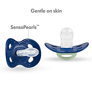 Medela Baby Pacifier | Day and Night Glow in The Dark | 6-18 Months | 2-Pack, Lightweight | BPA-Free | Supports Natural Suckling | Eat Local and 24/7 Milkbar