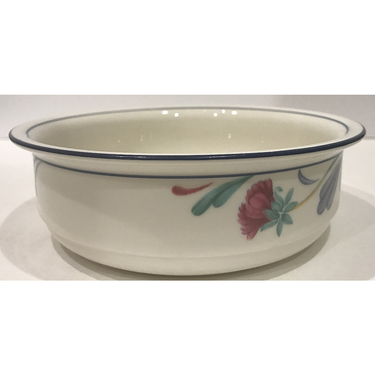 LENOX POPPIES ON BLUE SOUP/CEREAL BOWLS