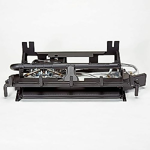 Duluth Forge DLS-24R-2 Dual Fuel Ventless Fireplace Logs Set with Remote Control, Use with Natural Gas or Liquid Propane, 33000 BTU, Stacked Red Oak, 24 Inches