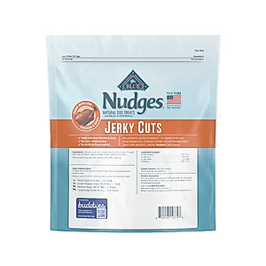Blue Buffalo Nudges Jerky Cuts Natural Dog Treats, Chicken and Duck, 36oz