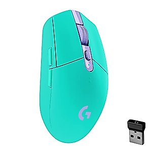 Logitech G305 LIGHTSPEED Wireless Gaming Mouse, Hero 12K Sensor, 12,000 DPI, Lightweight, 6 Programmable Buttons, 250h Battery Life, On-Board Memory, PC/Mac - Mint