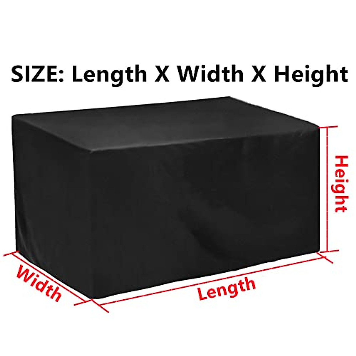 Patio Furniture Covers, Outdoor Couch Cover Waterproof 48 x 48 Inch Outside Dining Set Cover Table and Chair Covers Heavy Duty, Durable Rectangular (48"L x 48"W x 29"H // 123x123x74cm)