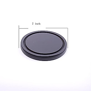 Artlass Glass Cloche Bell Jar Display Dome with Black Wooden Base 6" x 7"