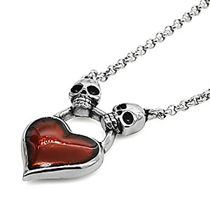 Controse Skull Heart Necklace - Pure Hearts Will Find You