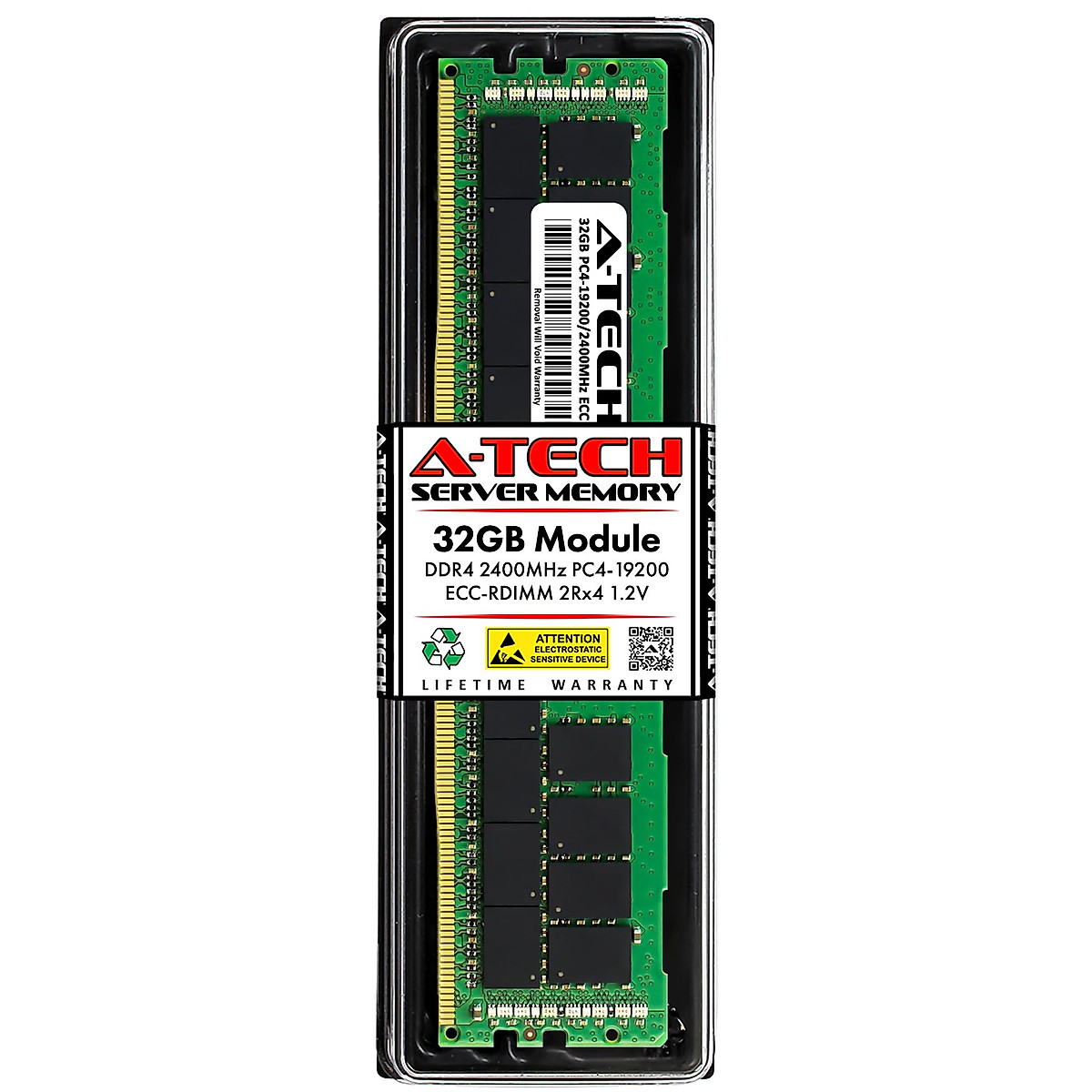 A-Tech 32GB RAM Replacement for Cisco UCS-MR-1X322RV-A | DDR4 2400MHz PC4-19200 ECC RDIMM 2Rx4 1.2V 288-Pin Registered DIMM Memory Module