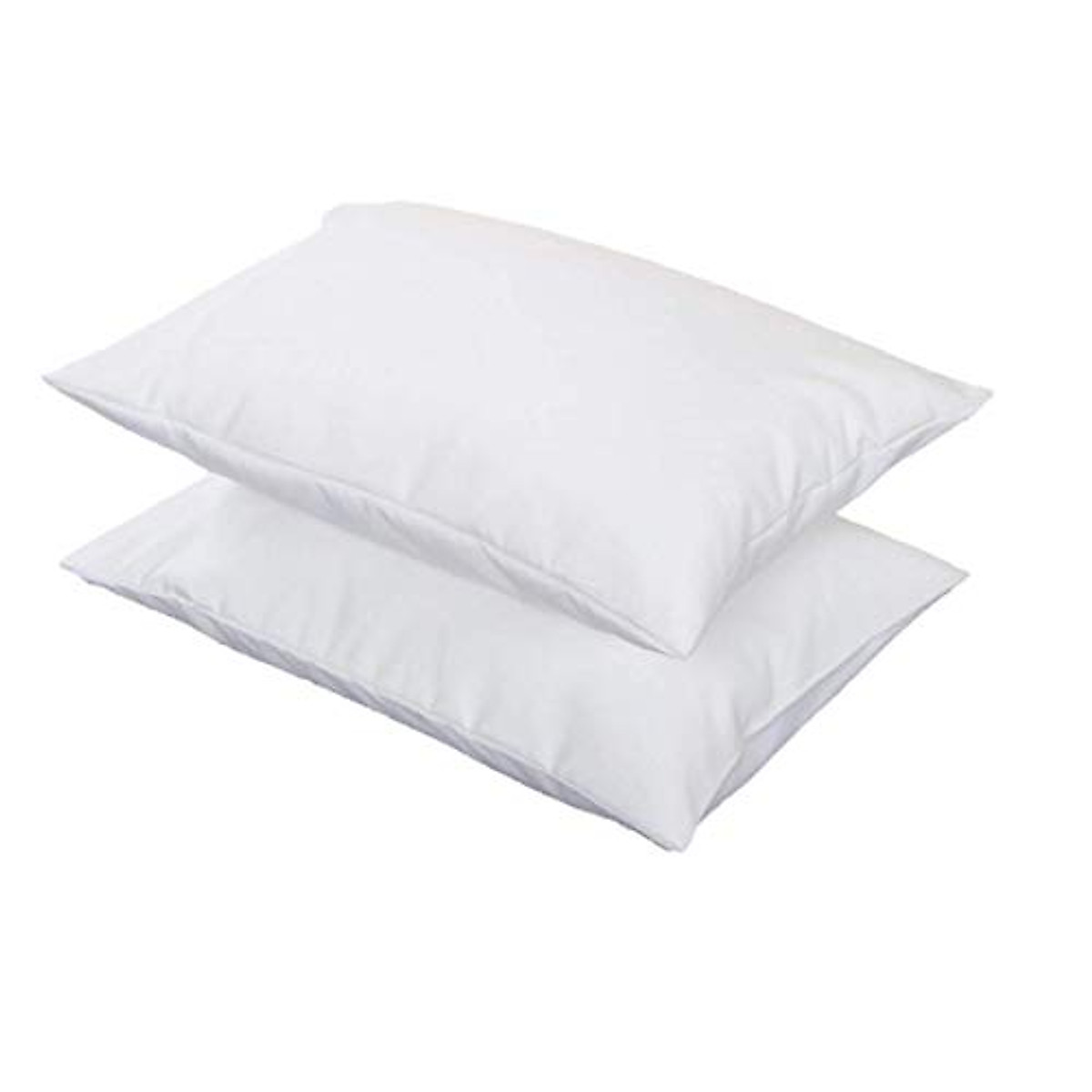 Toddler Pillowcases 12x16 Fits Pillows Sized 12x16 Baby Pillowcase Giza Cotton Pack of 2 Pillow Shams for Kids Pillowcase 12x16 Travel Pillow Case Covers 12X16, White