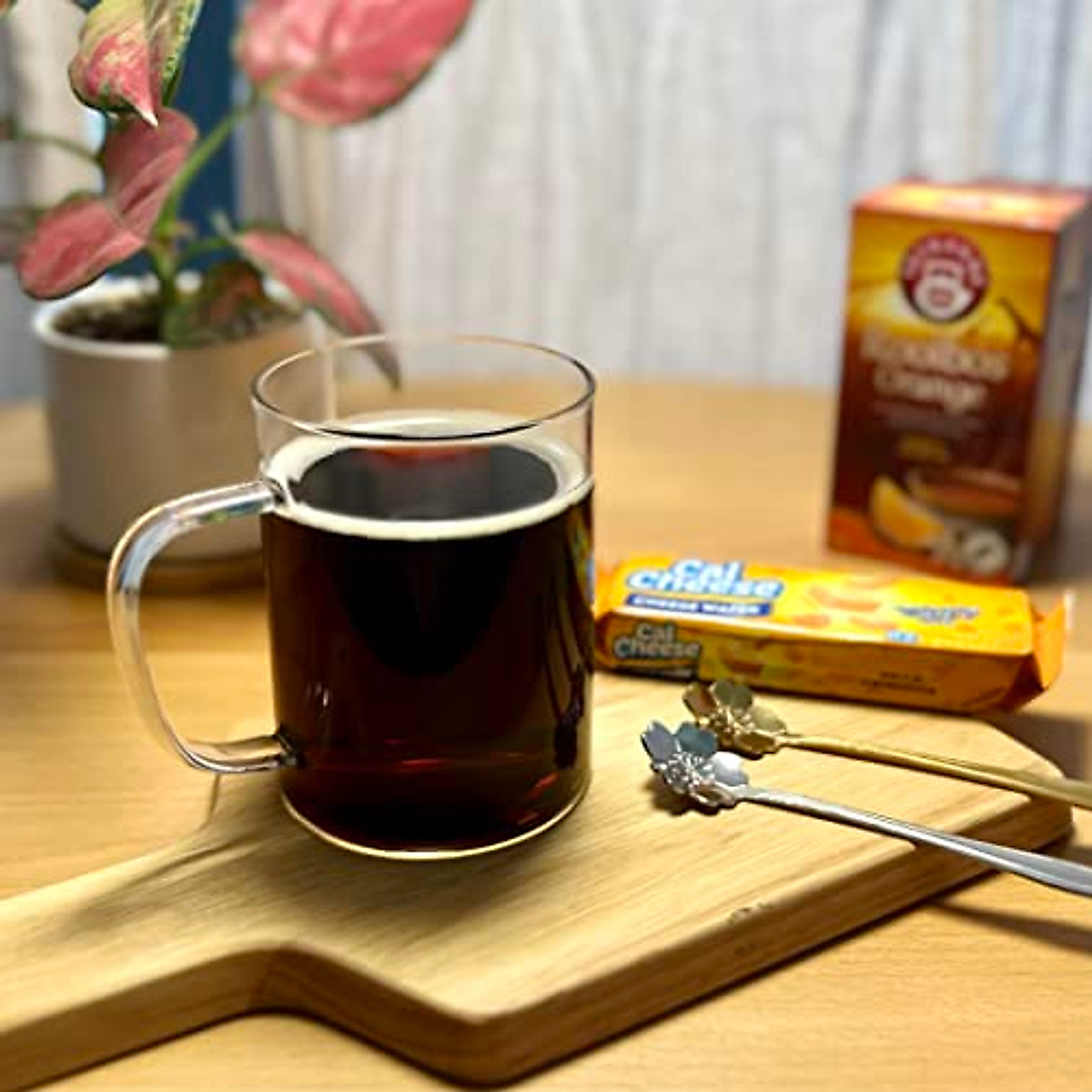 Stylish Handmade Clear Glass Mugs - Set of 2, 14oz, Perfect for Hot or Cold Drinks, Great Gift Idea