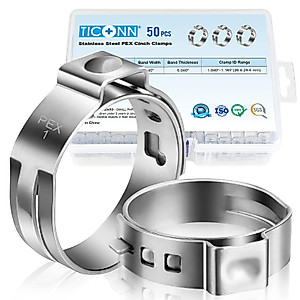 TICONN PEX Clinch Clamps Crimping Tool for 304 Stainless Steel PEX Clamp Rings, PEX Pipe Tubing Connection (Tool only)