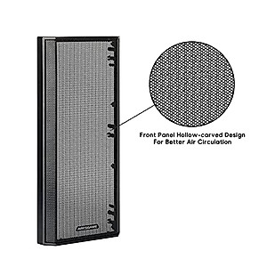 ARESGAME at-M1 Mid-Tower PC Case, Transparent Side Panel and ATX/M-ATX Support, Liquid Cooling Support up to 240mm Radiator, Black