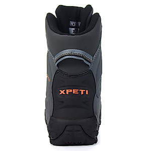 XPETI Men’s Thermator Mid-Rise Waterproof Lightweight Hiking Boot Insulated Non-Slip Grey 11