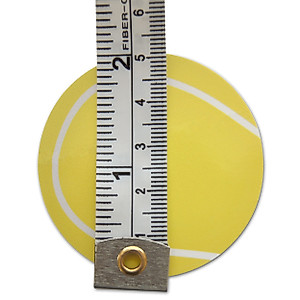 Novel Merk Tennis Sports Ball Vinyl Stickers - 2” Round Individual Decals for Laptop, Water Bottle, Phone, Party Favors, & Decor - Adheres to Clean Surfaces Waterproof & Repositionable (20)