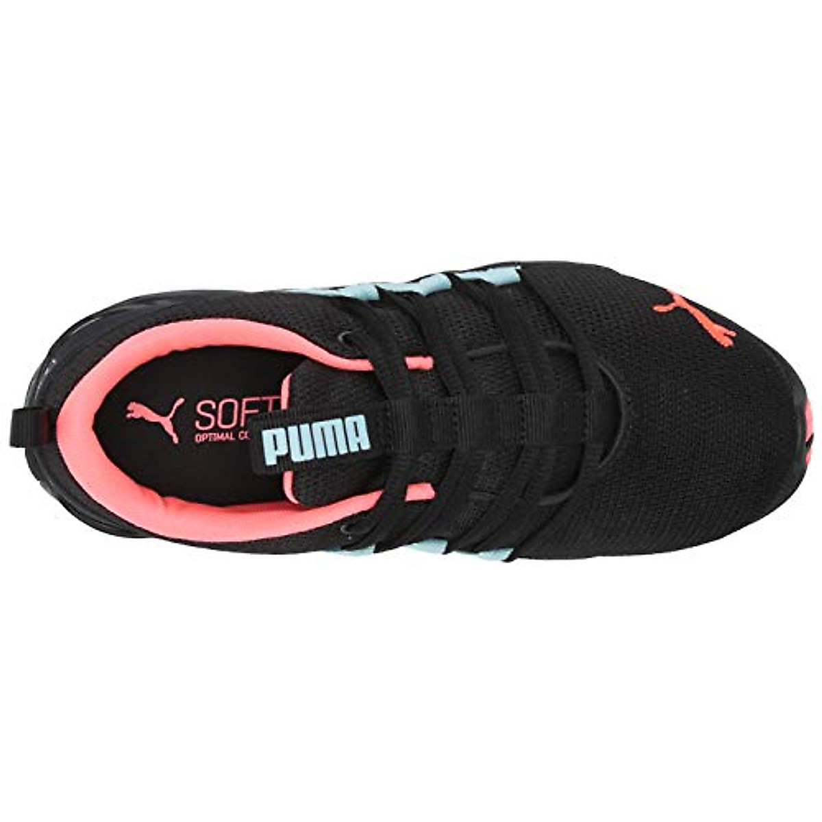 PUMA womens Riaze Prowl Running Shoe, Puma Black-ignite Pink-aquamarine, 8 US