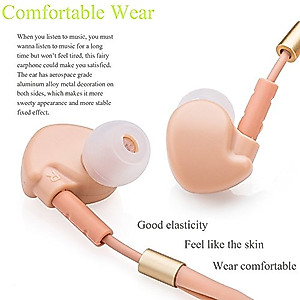 Elf Earbuds Headphones in-Ear Headphones Hands-Free Headset with Mic for iPhone/iPad Android/Computer Cosplay Headset