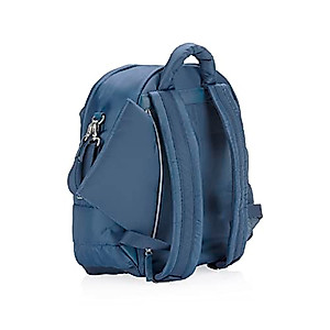 Itzy Ritzy Dream Diaper Bag Backpack - Compact Baby Backpack Diaper Bag with 14 Pockets, Changing Pad, Stroller Straps, Laptop Pocket & Comfortable Straps (Sapphire Starlight)