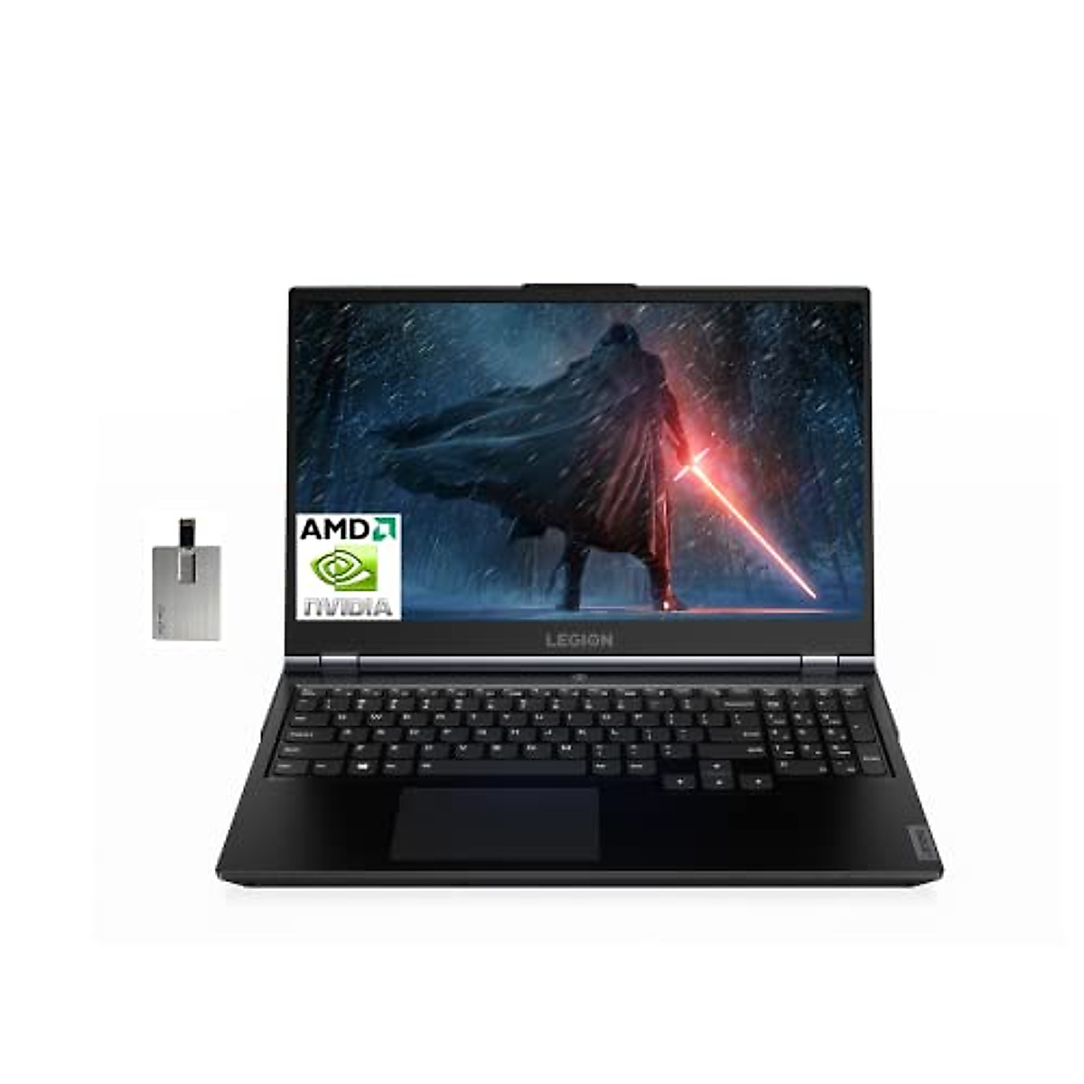 Lenovo 2022 Legion 5 Gaming 15.6" 120Hz FHD Laptop, AMD R5-4600H Processor(> i7-1065G7), 16GB RAM, 1TB HDD + 512GB SSD, Backlit Keyboard, GeForce RTX 1650Ti Graphics, Win 10, Black, 32GB USB Card