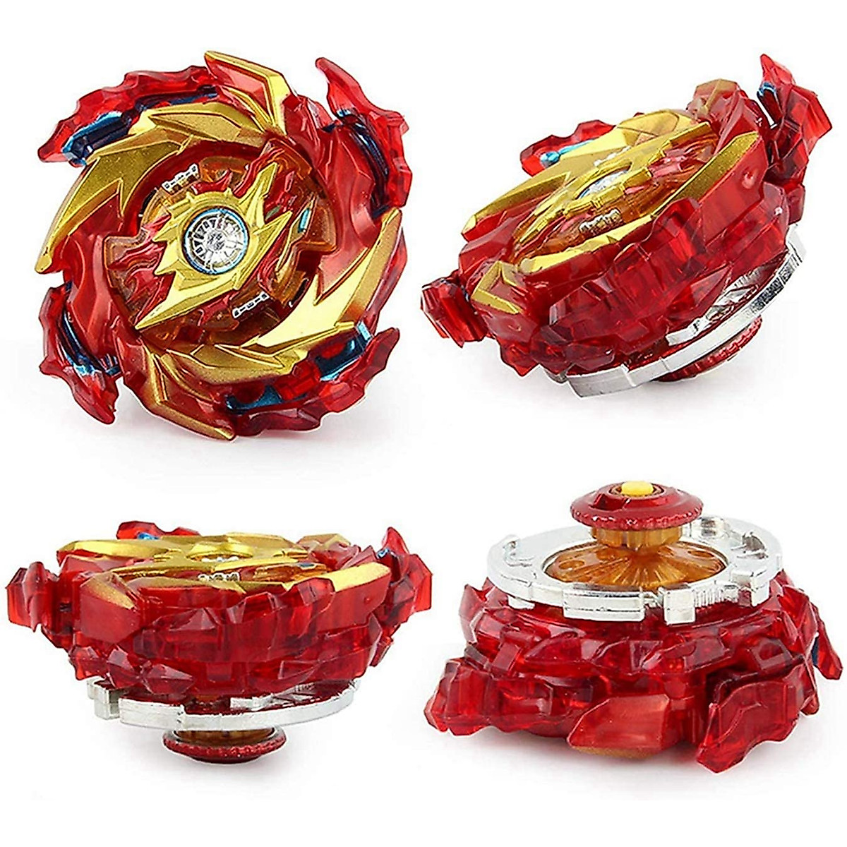 CombatGyro Bay Blades Toy Evolution Super King Booster B-174 Hyperion Burn Starter Set B-184 LR Launcher Grip Metal Fusion God Bey Battling Tops Burst Gaming Toy Gift for Boys Age 4-7 8-12+