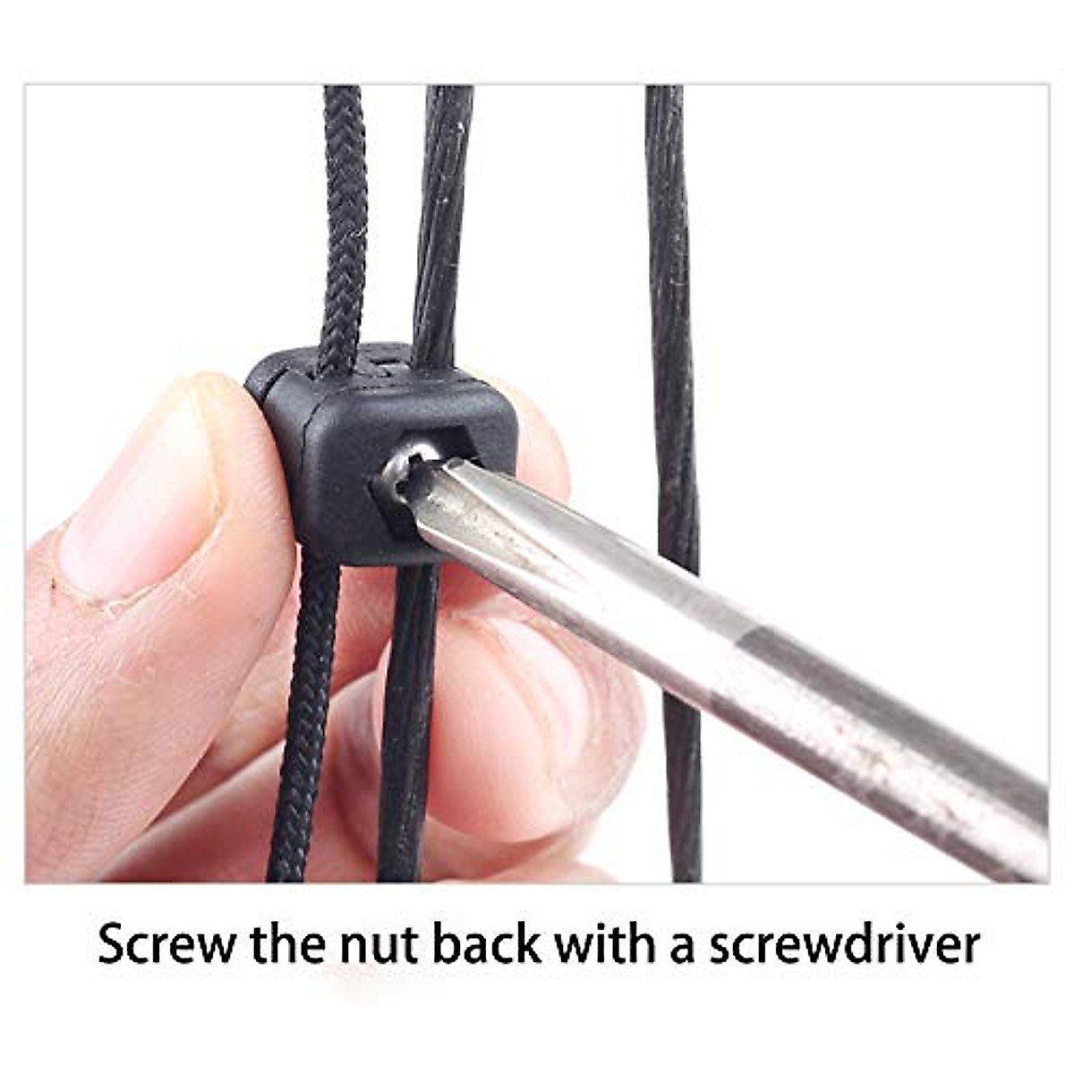 DEEPOWER Drop Away Arrow Rest Clamp Buckle, Plastic Fastener Clip for Adjusting Bowstring, Outdoor Archery Hunting Shooting Accessory