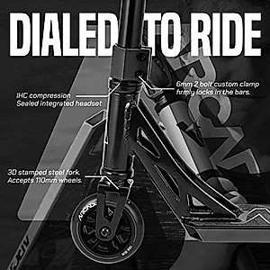 ARCADE Pro Scooters - Stunt Scooter for Kids 8 Years and Up - Perfect for Beginners Boys and Girls - Best Trick Scooter for BMX Freestyle Tricks (Black/Black)