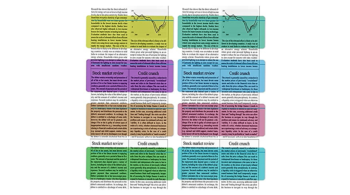 TIESOME Dyslexia Reading Rulers: Reduce Visual Stress & Read Better