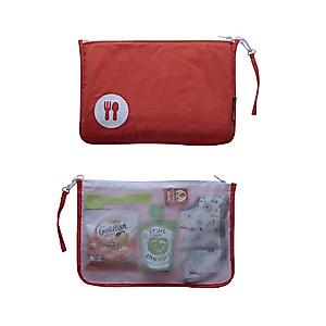 OYYO Diaper Bag Organizer Pouches a 5 pc Set. Machine Washable, Color Coded, Diaper pad and Wet Bag Included.