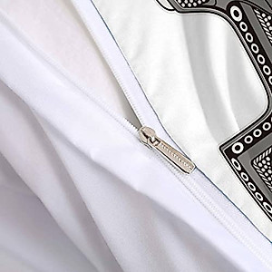 Quilt Cover Queen Size Thor's Hammer 3D Bedding Sets Viking Duvet Cover Breathable Hypoallergenic Stain Wrinkle Resistant Microfiber with Zipper Closure,beding Set with 2 Pillowcase