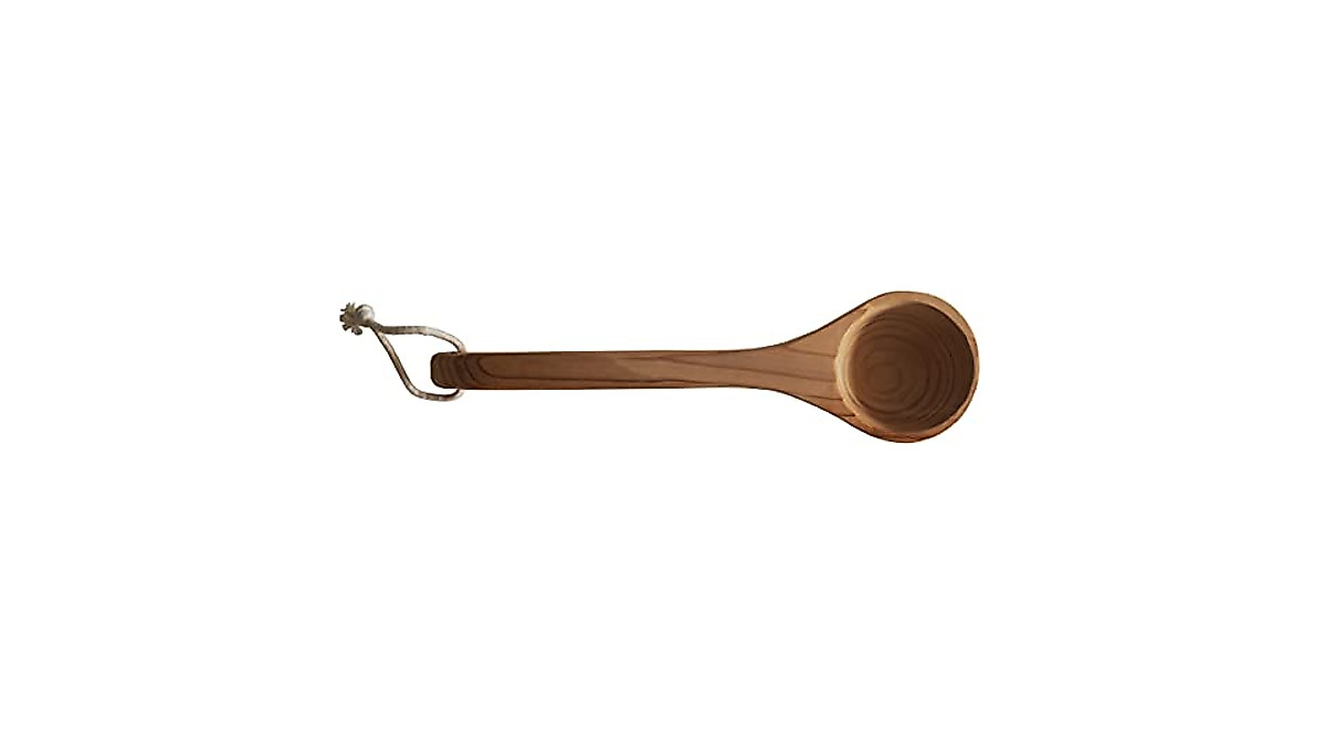 Premium HSE Curved Cedar Sauna Ladle - 100ml Scoop