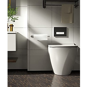 Paper Towel Holder Wall Mount-Adhesive or Drilling Stainless Steel Paper Towel Holder Under Cabinet Mount for Kitchen Bathroom (Silver)