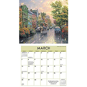 Thomas Kinkade Studios 2021 Deluxe Wall Calendar with Scripture