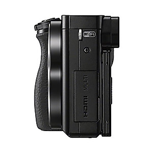 Sony A6000 Interchangeable Lens Digital Camera with SELP1650 Lens Kit - Black (24.3MP)