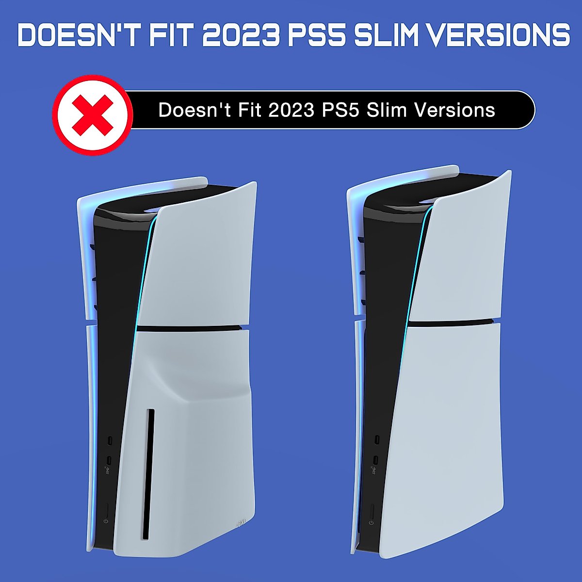 EXTREMECOOL PS5 Controller Charging Station for Dualsense, Dual PS5 Charging Station with RGB Light and Upgraded Touch Switch, PS5 Controller Accessories PS5 Controller Charger Dock on Top of Console