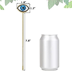 Tuitessine Resin Plant Eyes Stakes Set of 2, Eyeball Garden Plant Accessory, Evil Eye Plant Picks, Indoor Outdoor Plant Pot Decoration, Novelty Gift for Plant Lover, Plant Mom, Plant Lady