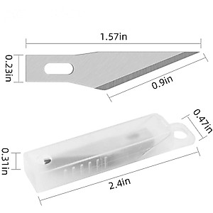 Fengirl precision carving craft hobby knife suit 1 exacto knife 11 stainless steel exacto blades one 15cm steel ruler A5 PVC cutting board 1 art knife 10 blades