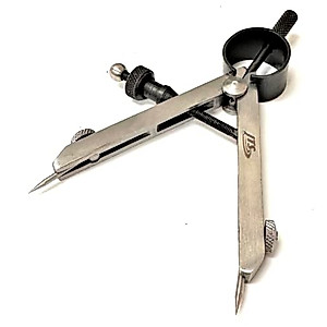 3" Adjustable Divider Precision Scriber and Caliper Sharp Pointed Sharp Point S.S. by JTS