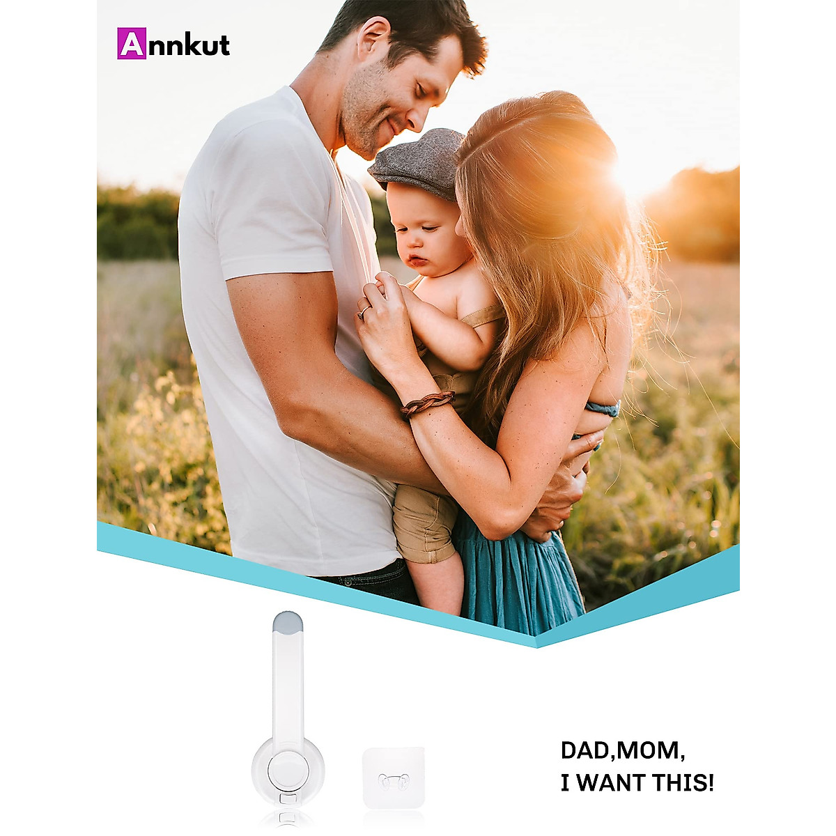 Toilet Lock Child Safety，Baby Proof Toilet Seat Lock with Extra Pallet,Fit for Most Toilet Lid，No Tools Installation