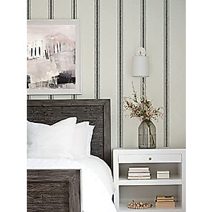 NuWallpaper Charcoal Langston Peel & Stick Wallpaper