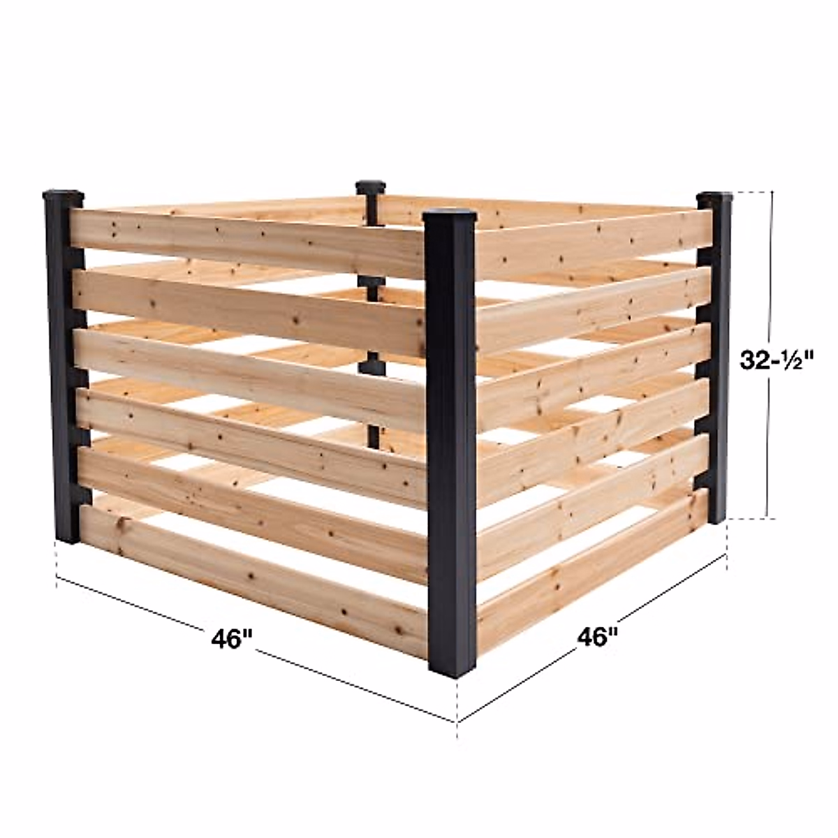Outdoor Essentials Haven 4 ft. x 4 ft. Cedar Compost Bin