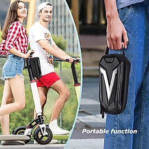 Vitalismo Electric Scooter Bag Scooter Accessories for Adults Kick Scooter Front Bag Waterproof EVA E Scooter Storage Bag Large Capacity Universal Scooter Handlebar Bag (2L)