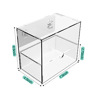 popbricks Acrylic Dryer Sheet Holder Box, Laundry Pod Container Dispenser, Laundry Room Organization and Storage